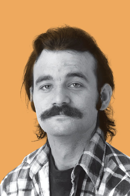 Young Bill Murray Mustache, Poster Print, 12"x18" - Contemporary ...