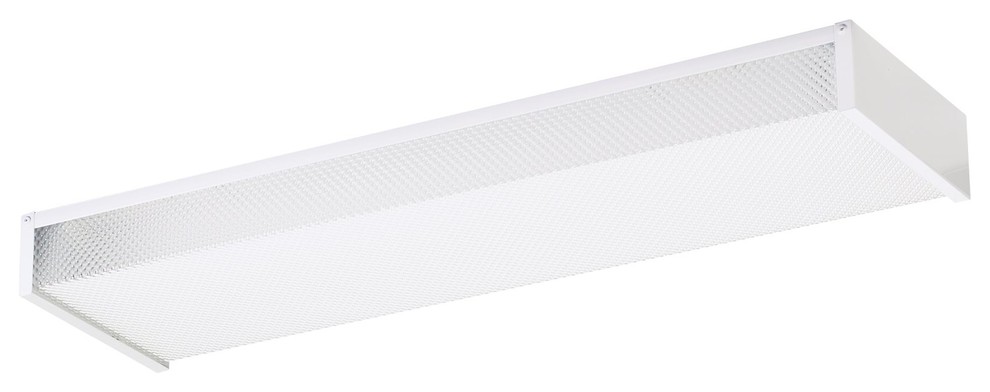 Sea Gull Drop Lens Fluorescent 2 Light Ceiling Flush Mount, White ...