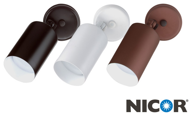 75-Watt Single Cylinder Adjustable Security Flood Light - Transitional ...