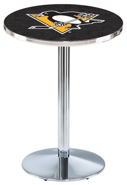 Pittsburgh Penguins Pub Table, 36"x42", 36"x42" - Contemporary - Indoor ...