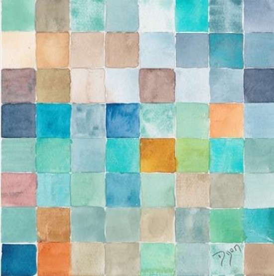 Color BLock Blue Story Poster Print by Beverly Dyer - Item ...