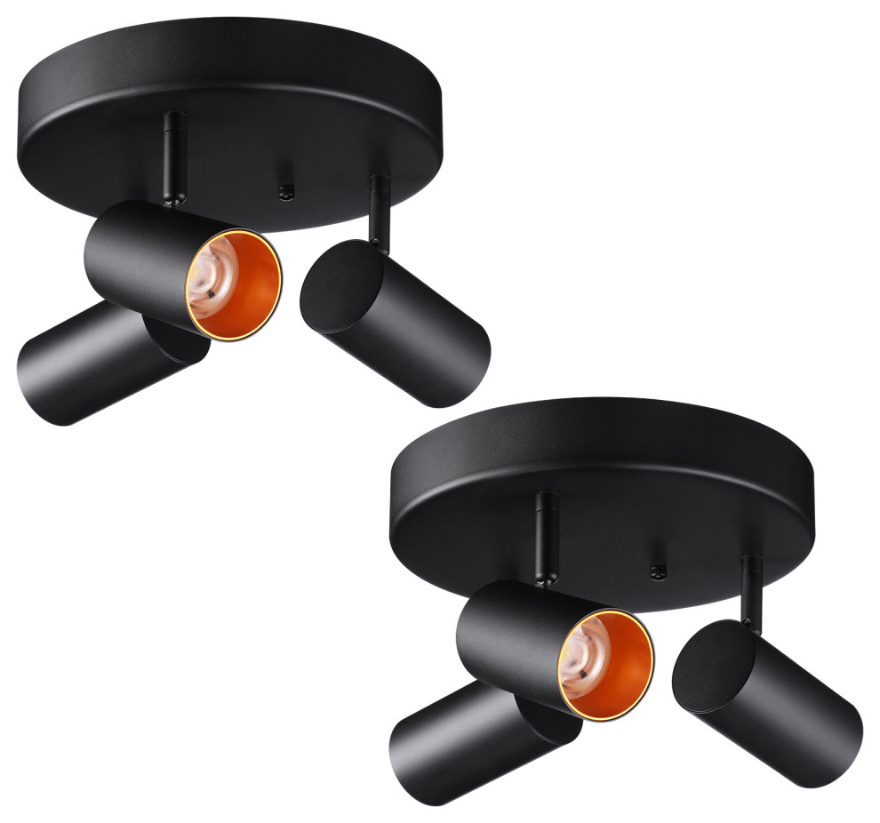 3-Light Ceiling Track Spotlights Dimmable, 5 Color Temperature ...