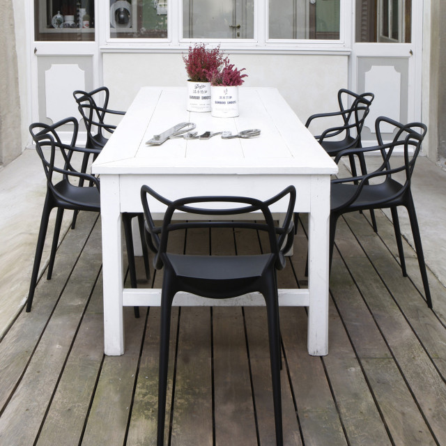 Mod Made Modern Plastic Loop Dining Side Chair, Set of 4 - Midcentury ...