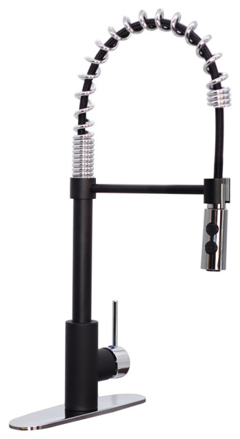 Kitchen Faucet With Dual Function Spray Head - Contemporary - Kitchen ...