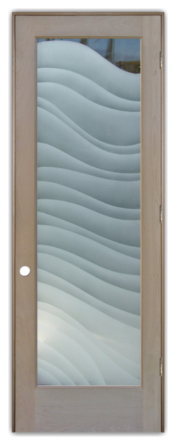 Interior Prehung Door or Interior Slab Door - Dreamy Waves - Primed ...
