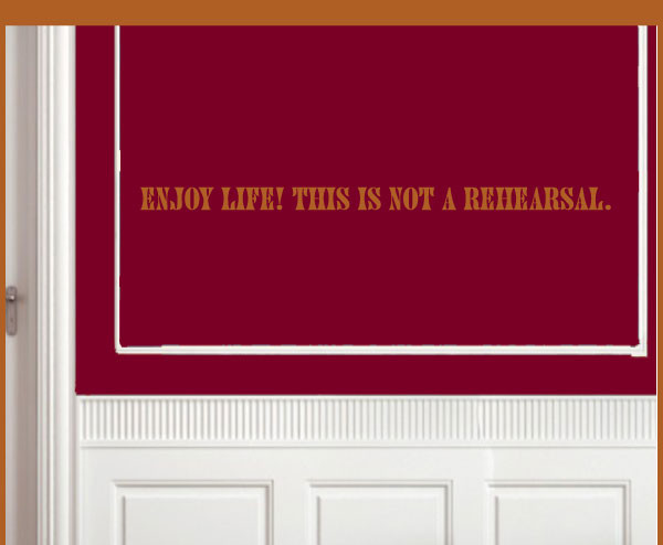 Enjoy Life! Vinyl Wall Decal billiardquotes01, 72 in. - Contemporary ...