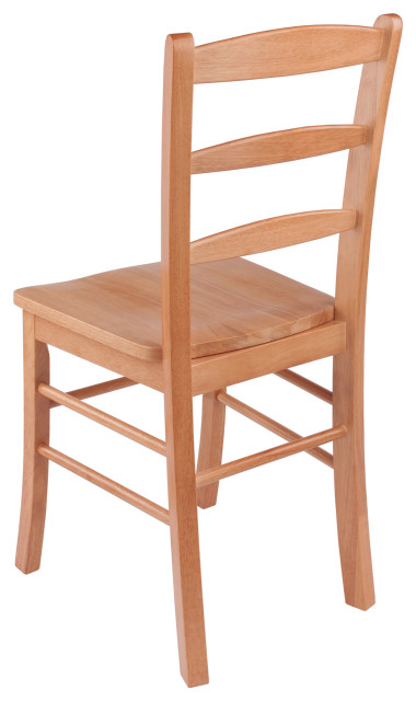 Benjamin Ladder-back Chairs, 2-Pc Set, Light Oak - Transitional ...