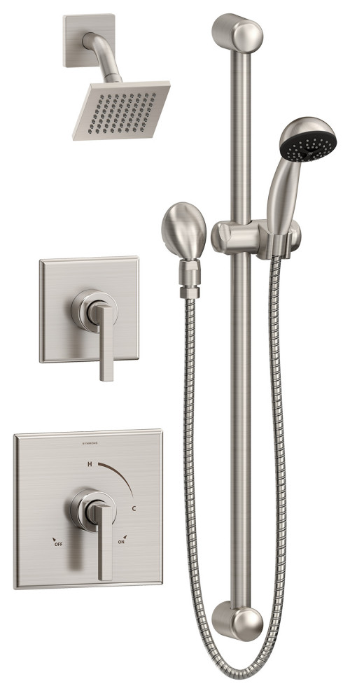 Duro Shower Trim Kit, Hand Spray and 2-Handles, Valve Not Included ...
