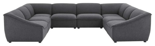 Melody Charcoal 8-Piece Sectional Sofa - Transitional - Sectional Sofas - by Virgil Stanis ...