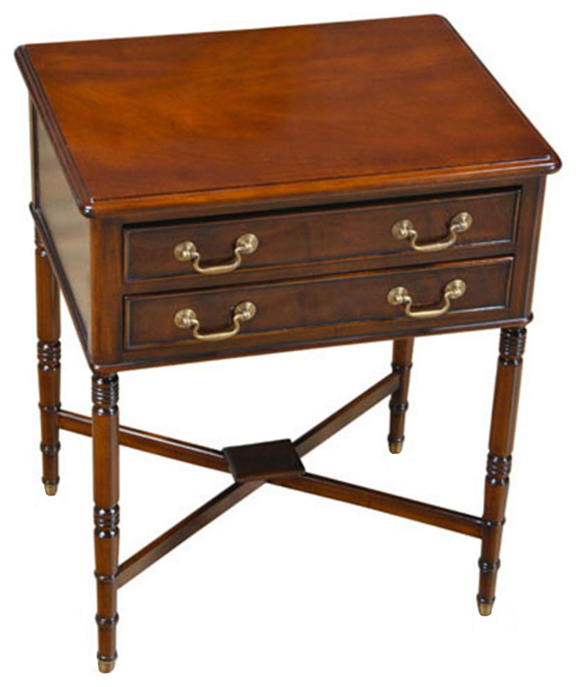 Mahogany Turned Leg Table - Traditional - Side Tables And End Tables ...