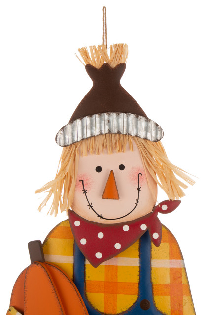 36"H Fall Metal Scarecrow Yard Stake/Standing/ Hanging Sign ...