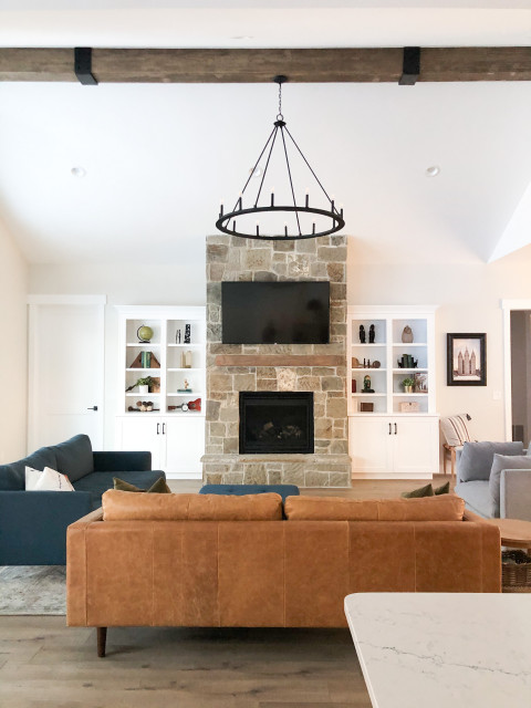 Modern Mountain New Build - Transitional - Living Room - Salt Lake City ...