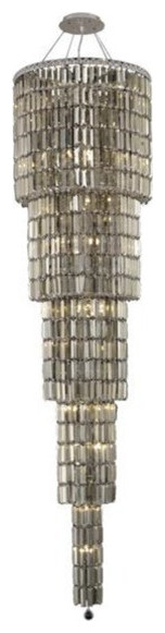 Elegant Maxim Foyer/Hall Light, Chrome Finish With Swarovski Elements ...