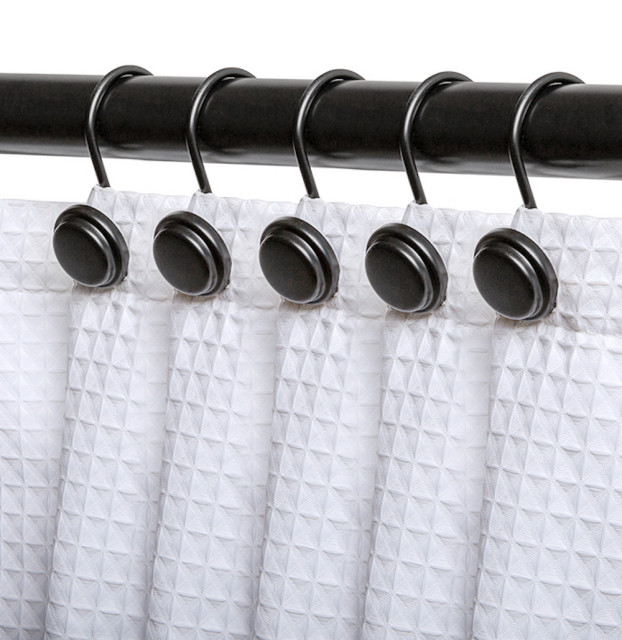 Utopia Alley Rust Resistant Shower Curtain Ring Hooks Shower Curtain