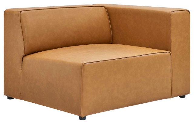 Mingle Vegan Leather 2-Piece Sectional Sofa Loveseat - Contemporary ...