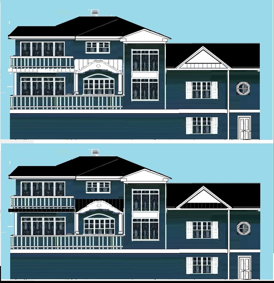 METAL ROOF - black or white for Pacific Blue house (drawing attached)