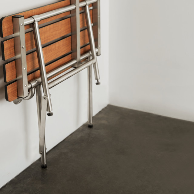 ADA Bariatric Wall Mount Folding Transfer Bench Shower Seat, Left ...