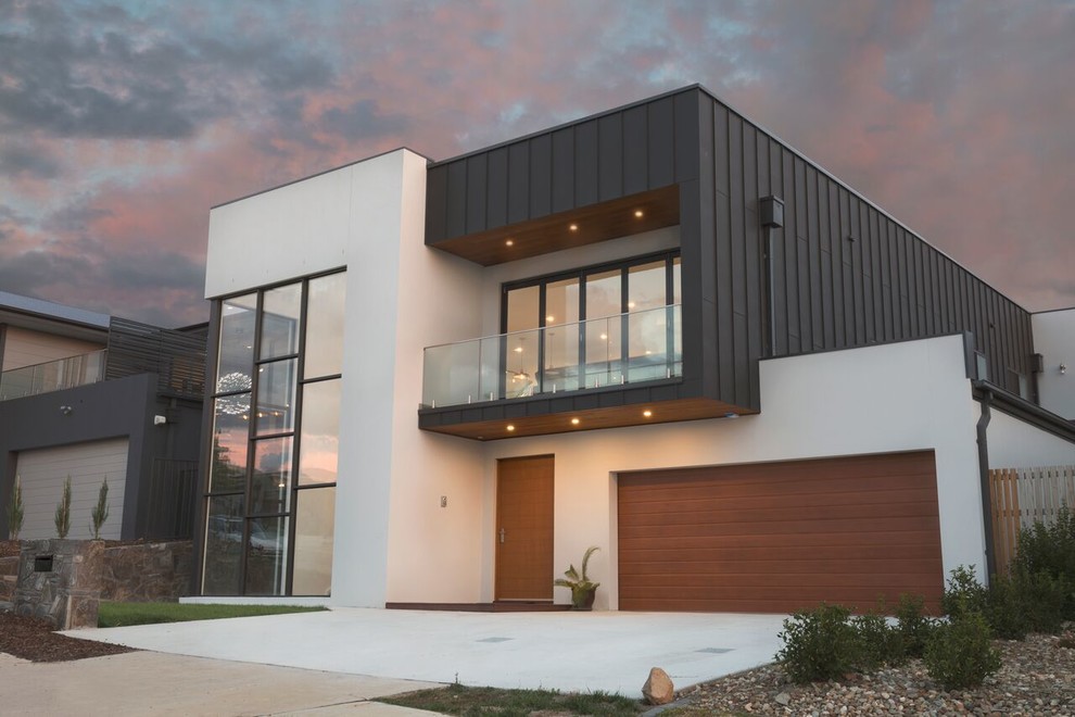 Contemporary Family Home - Contemporary - Exterior - Canberra ...