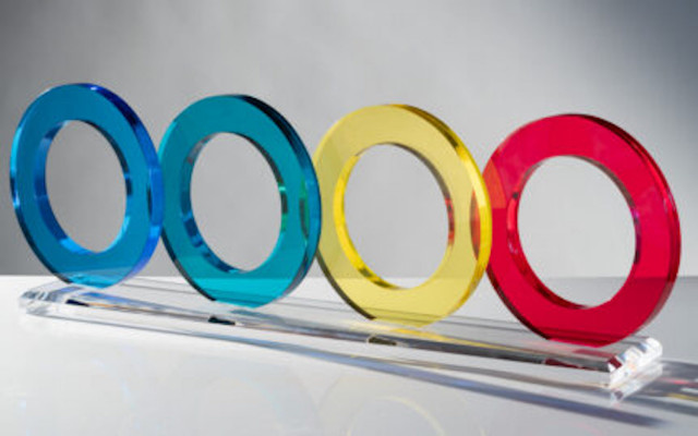 Infinity Acrylic Sculpture - Contemporary - Decorative Objects And ...