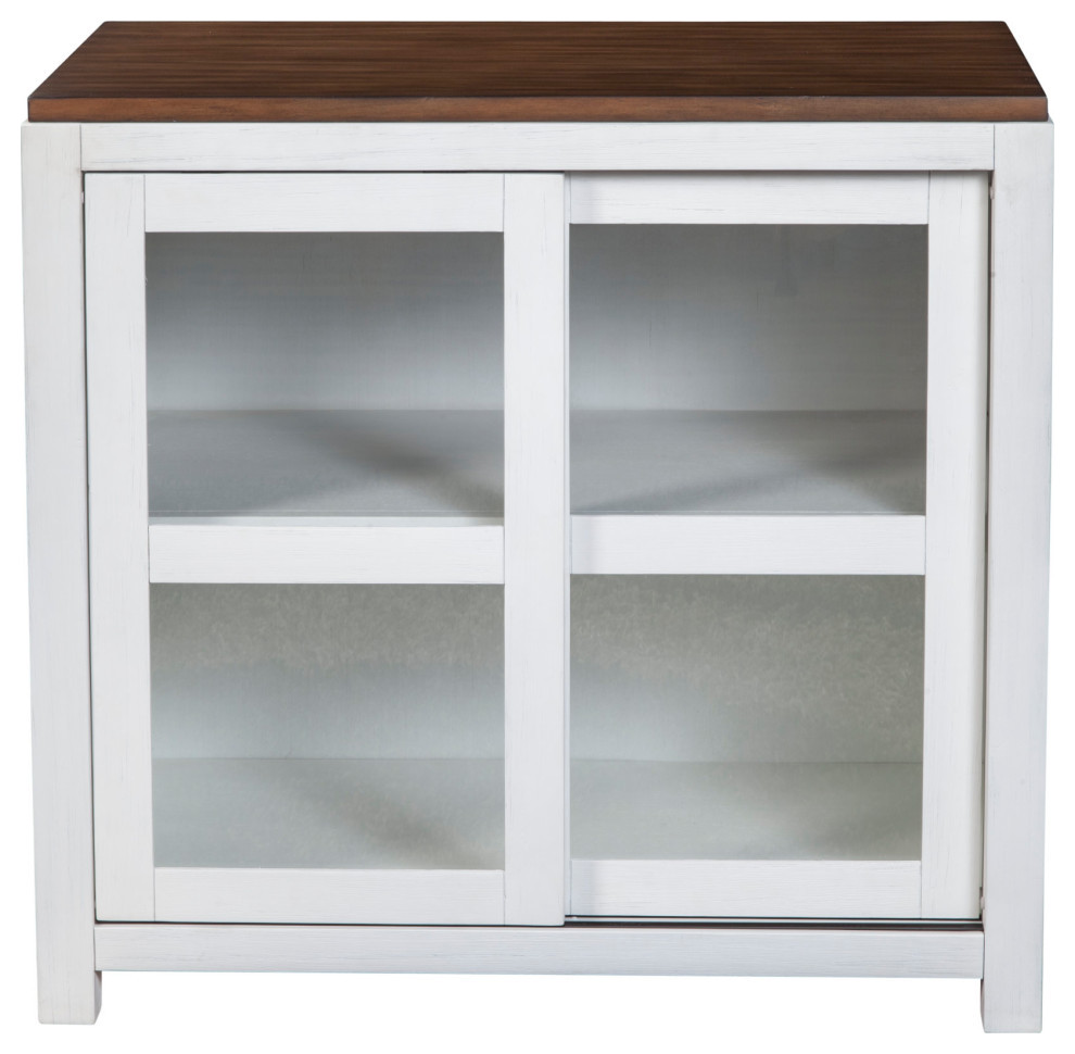 Donham Small Display Cabinet - Farmhouse - China Cabinets And Hutches ...