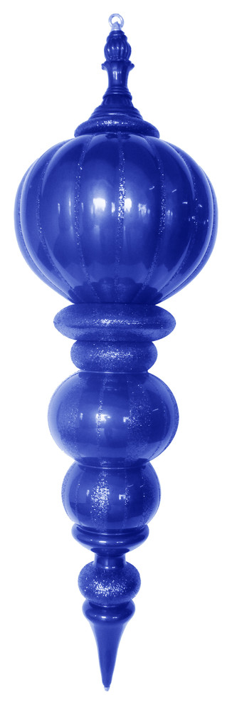 40" Blue Oversized Shatterproof Finial - Contemporary - Christmas ...