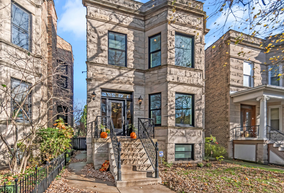 Andersonville Chicago Greystone - Transitional - Exterior - Chicago ...