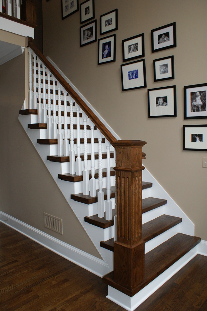 Squared Treads - Traditional - Staircase - Atlanta - by Vision ...