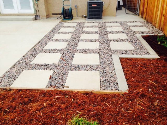 Concrete Stepping Pads - Los Angeles - by Elite Landscape & Concrete ...