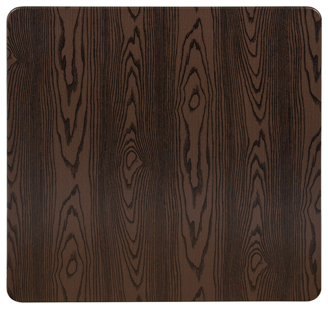 36" Square Rustic Wood Laminate Table Top - Contemporary - Dining ...