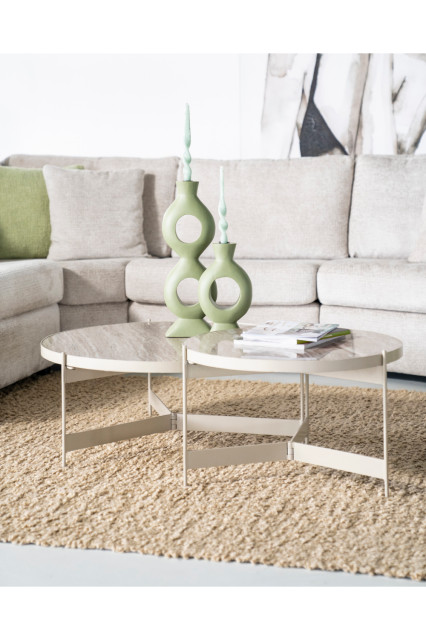 White Modern Coffee Table Set of 2, By-Boo Sib - Contemporary - Coffee ...