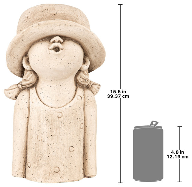 Design Toscano Kissy Face Hat Girl Planter - Contemporary - Outdoor ...