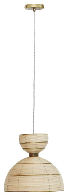 Lydia Rattan Pendant Lamp - Tropical - Pendant Lighting - by TOV ...