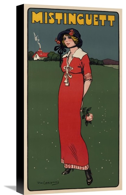Mistinguett, 12"x22" - Midcentury - Prints And Posters - by Global ...