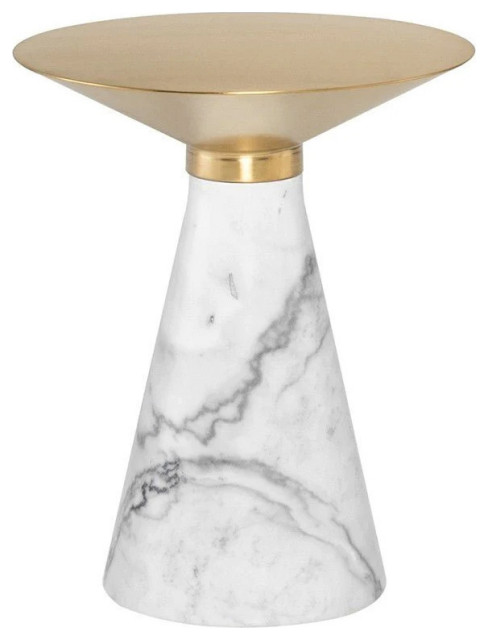 Tara Gold Side Table - Contemporary - Side Tables And End Tables - by ...