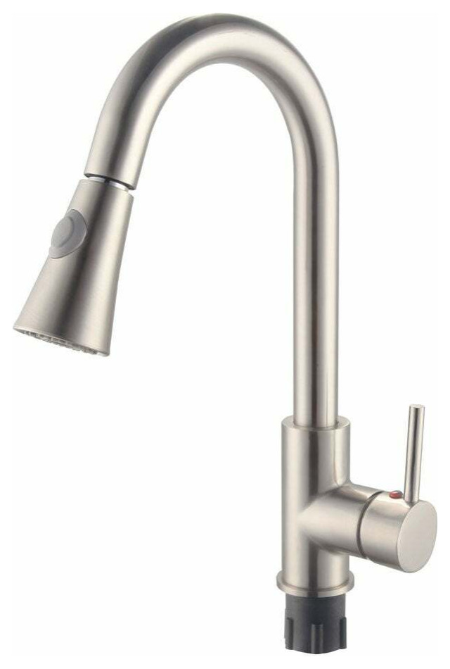 Vanity Art Pull out kitchen faucet, brushed nickel, Brushed Nickel ...