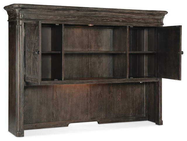 Hooker Furniture Home Office Traditions Computer Credenza Hutch ...