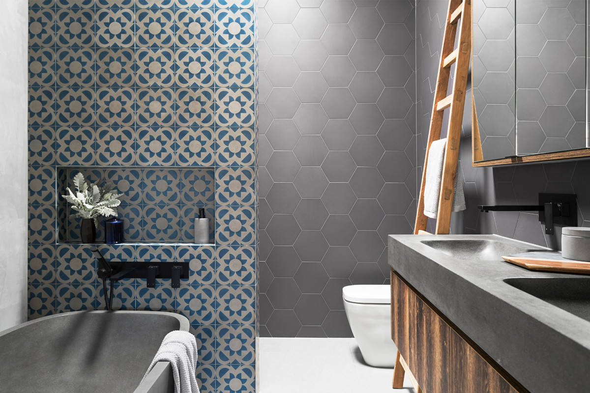 Encaustic Tile Bathroom