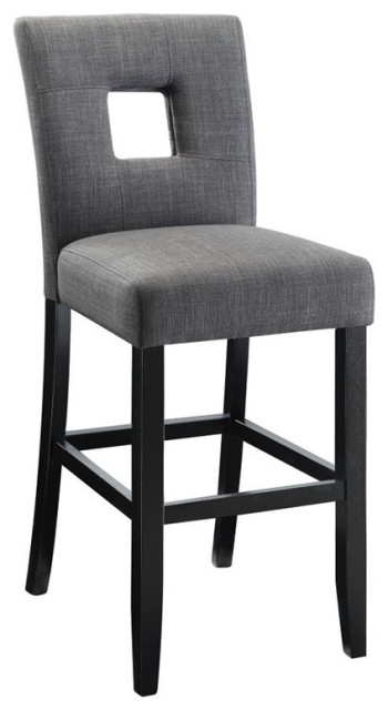 Coaster Upholstered Fabric Counter Height Stools in Gray - Transitional ...
