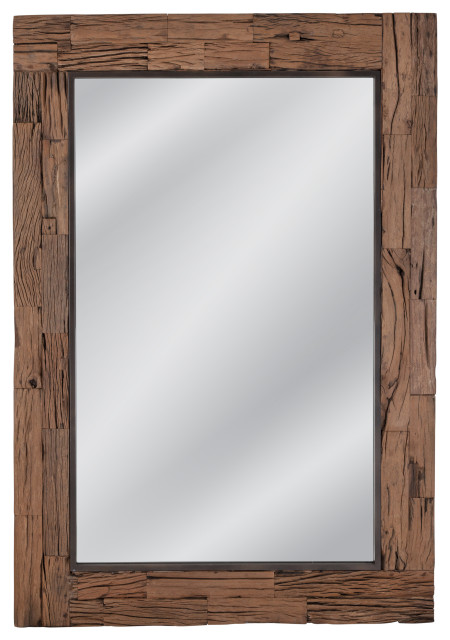 Rustic Reclaimed Wood Floor Mirror - Rustic - Floor Mirrors - by ...