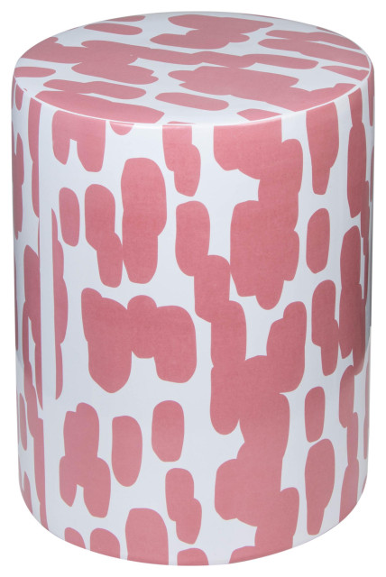 Taurus Ceramic Stool, Round - Contemporary - Accent And Garden Stools ...