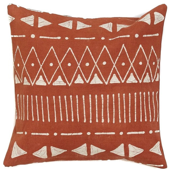 Matika Rust Linear Pillow - Scandinavian - Decorative Pillows - by ...