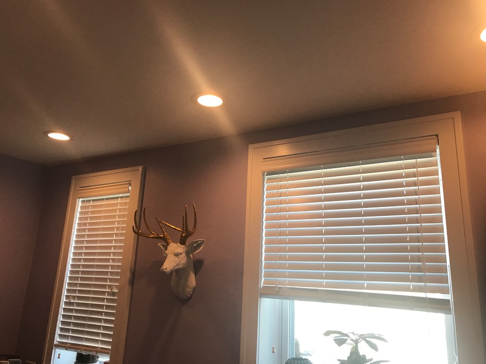 Crown moulding and high windows