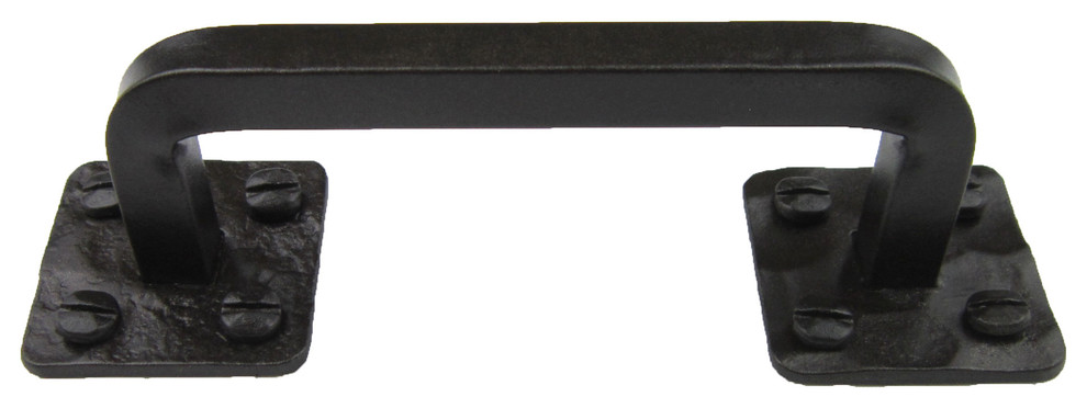 Farmhouse Wrought Iron Cabinet Pull 4" Hpe4 - Industrial - Cabinet And ...