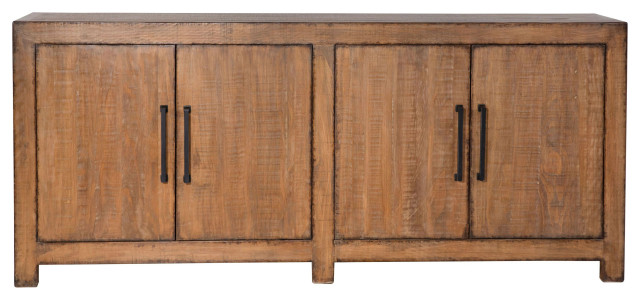 Merwin 84" Reclaimed Pine 4-Door Sideboard - Farmhouse - Buffets And ...