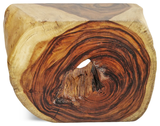 Organic Monkey Pod Side Table - Rustic - Console Tables - by Design Mix ...