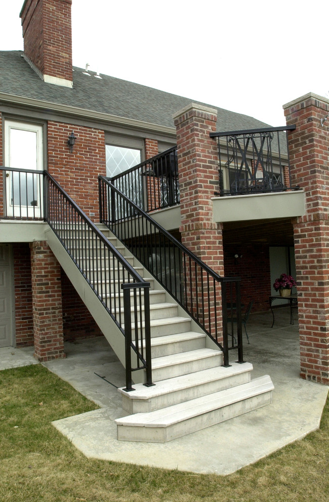 Custom Deck with Brick Columns - Traditional - Deck - St Louis - by JM ...