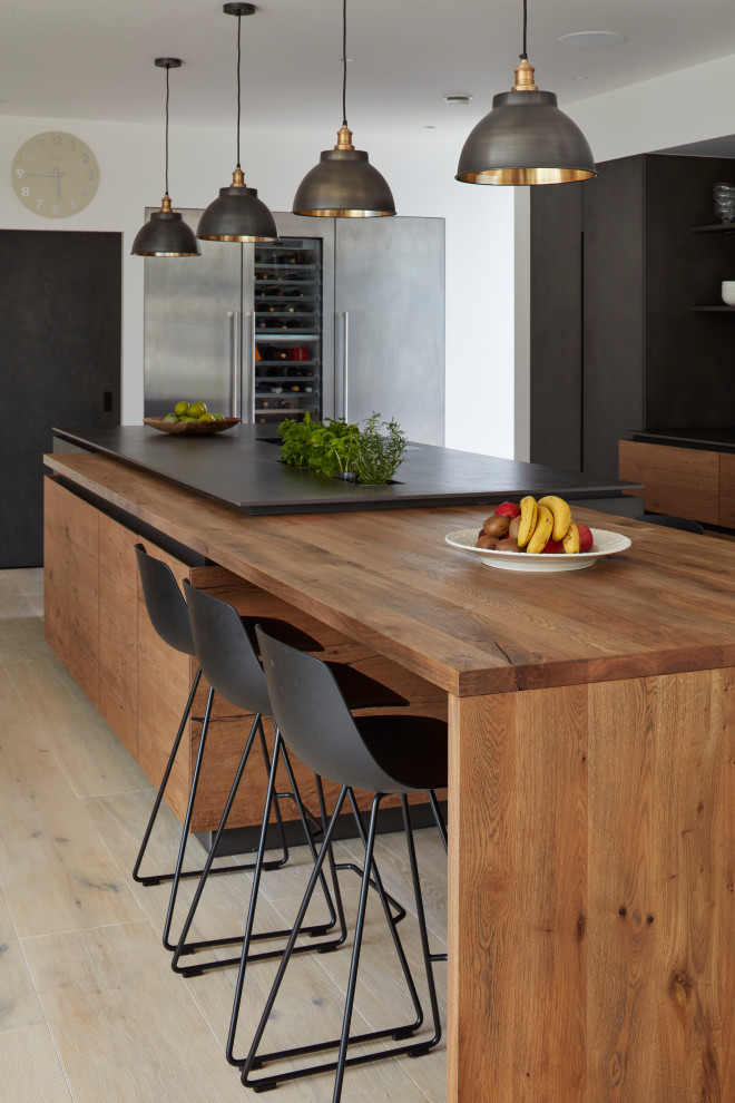 Rustic Oak and Concrete Kitchen - Industrial - Surrey - by Adaptations ...