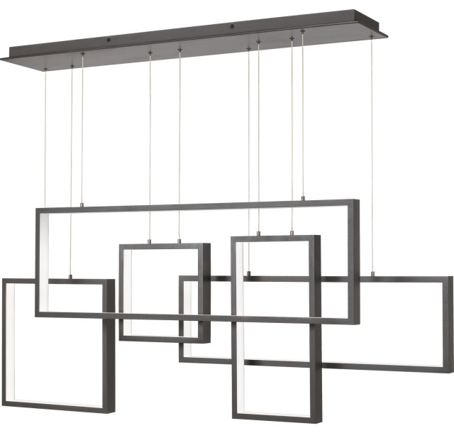 Canvas LED Island Light, Western Bronze - Modern - Kitchen Island ...