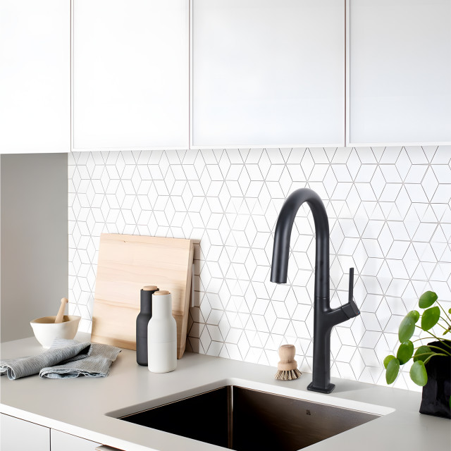Single Hole Single Handle Kitchen Faucet - Contemporary - Kitchen ...