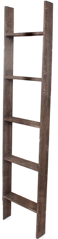 BarnwoodUSA Rustic Decorative Ladder Style Bookcase, Reclaimed Wood ...